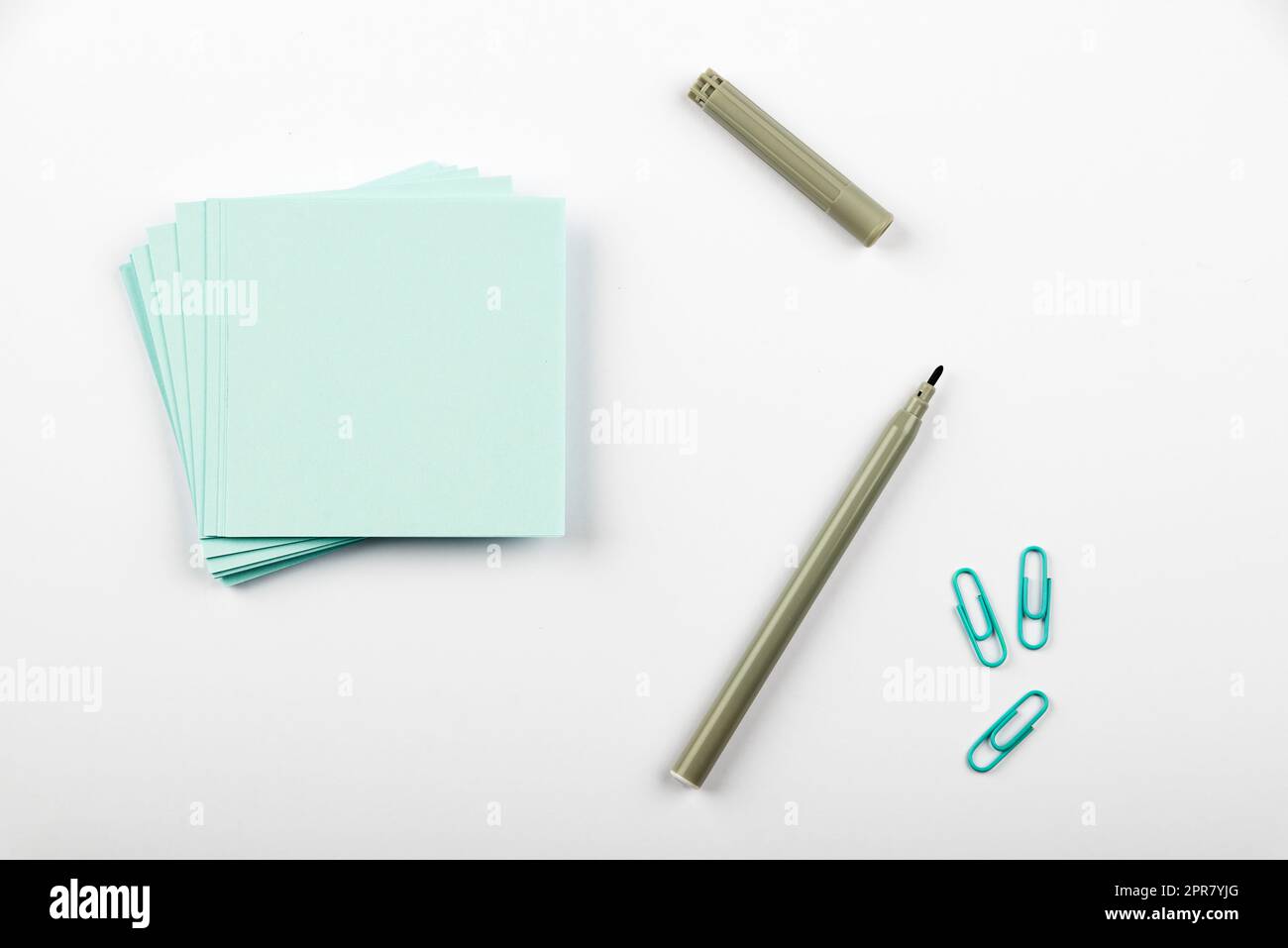 Important Messages Written On Sticky Notes On Desk With Marker And ...