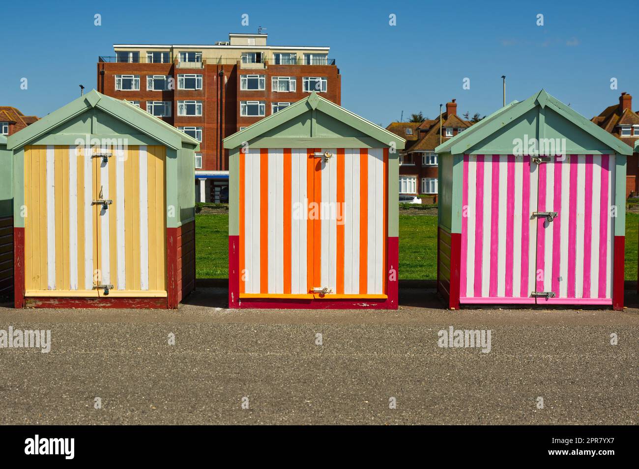 Beach huts at Hove, Brighton, England Stock Photo - Alamy