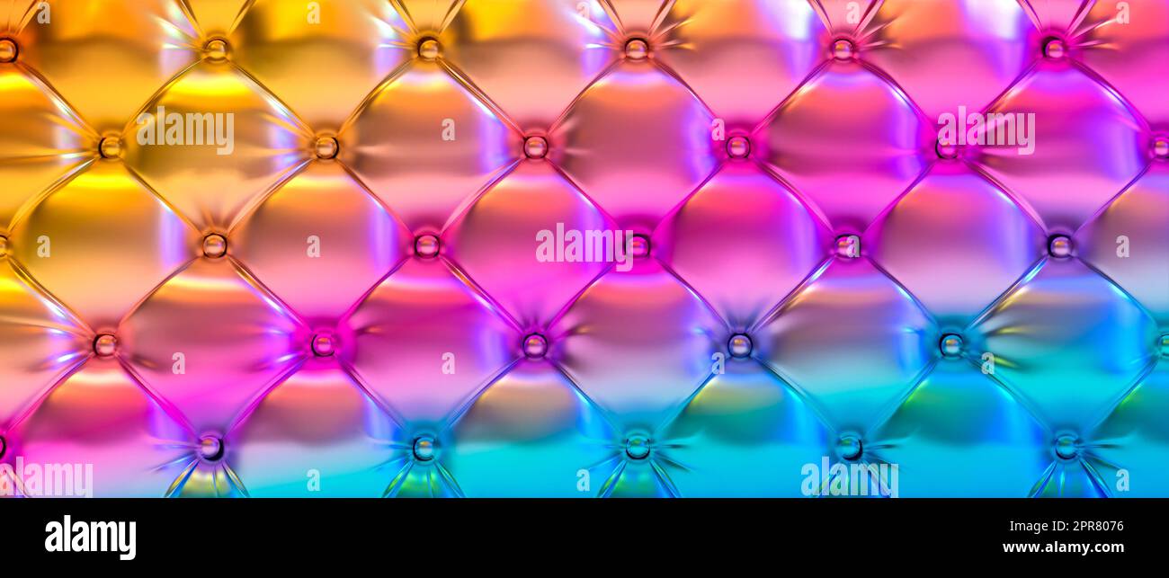 tufted iridescent multicolored metallic map background 3d render Stock ...