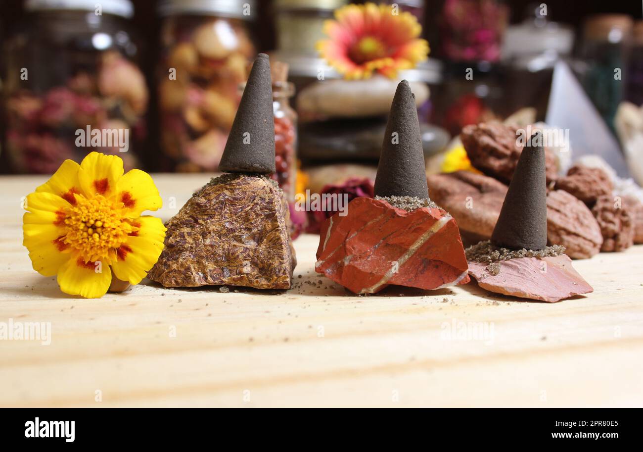 Rocks and incense hi-res stock photography and images - Alamy