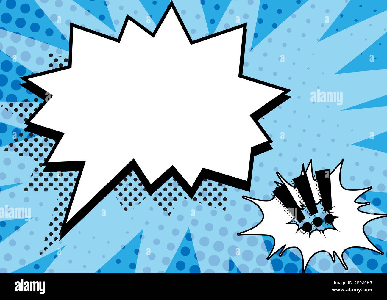 Speech Bubble In Bang Shape With Exclamation Marks For Advertisement ...