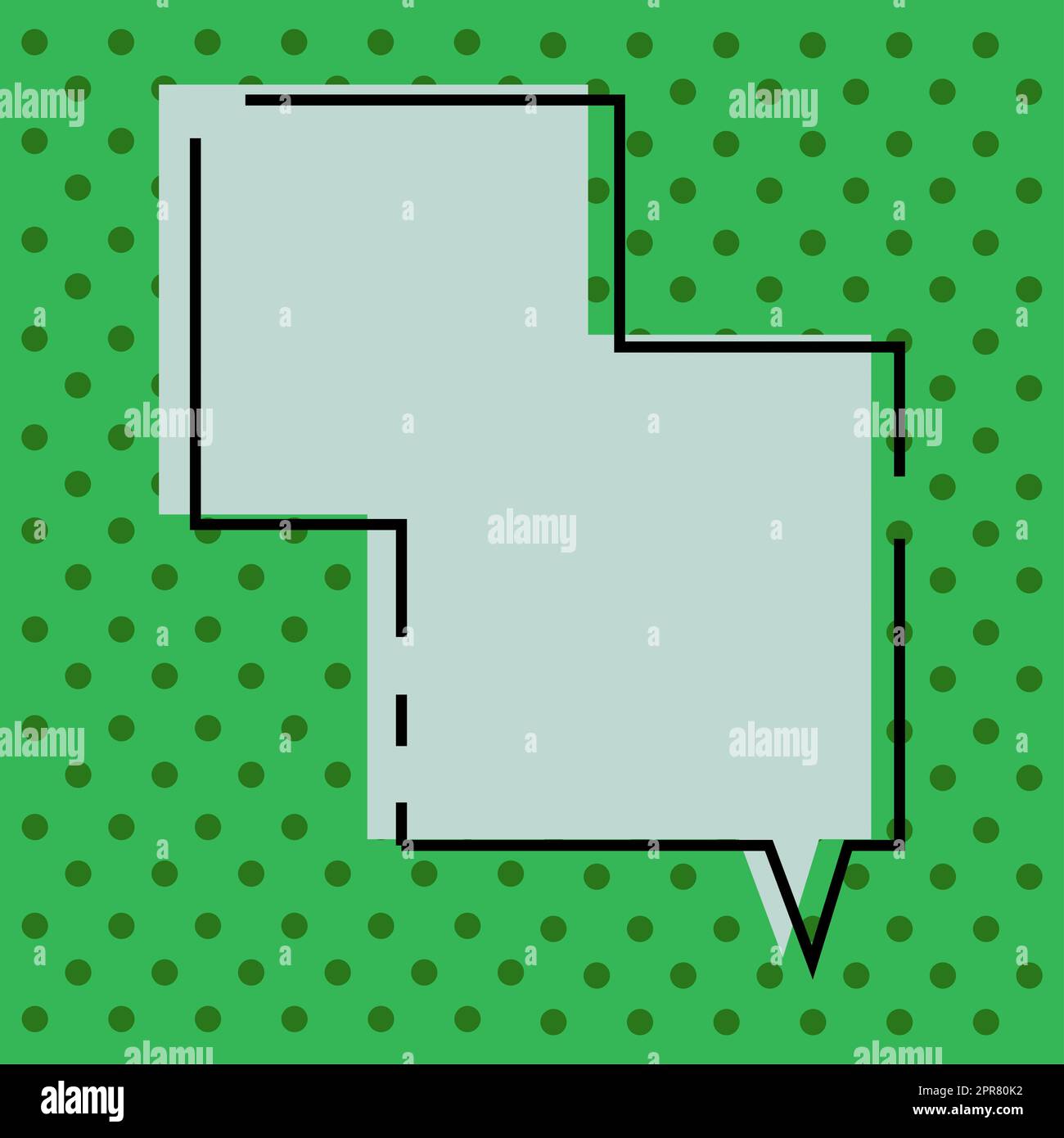 Pair Of Blank Square Chat Boxes For Banners, Promotion And ...