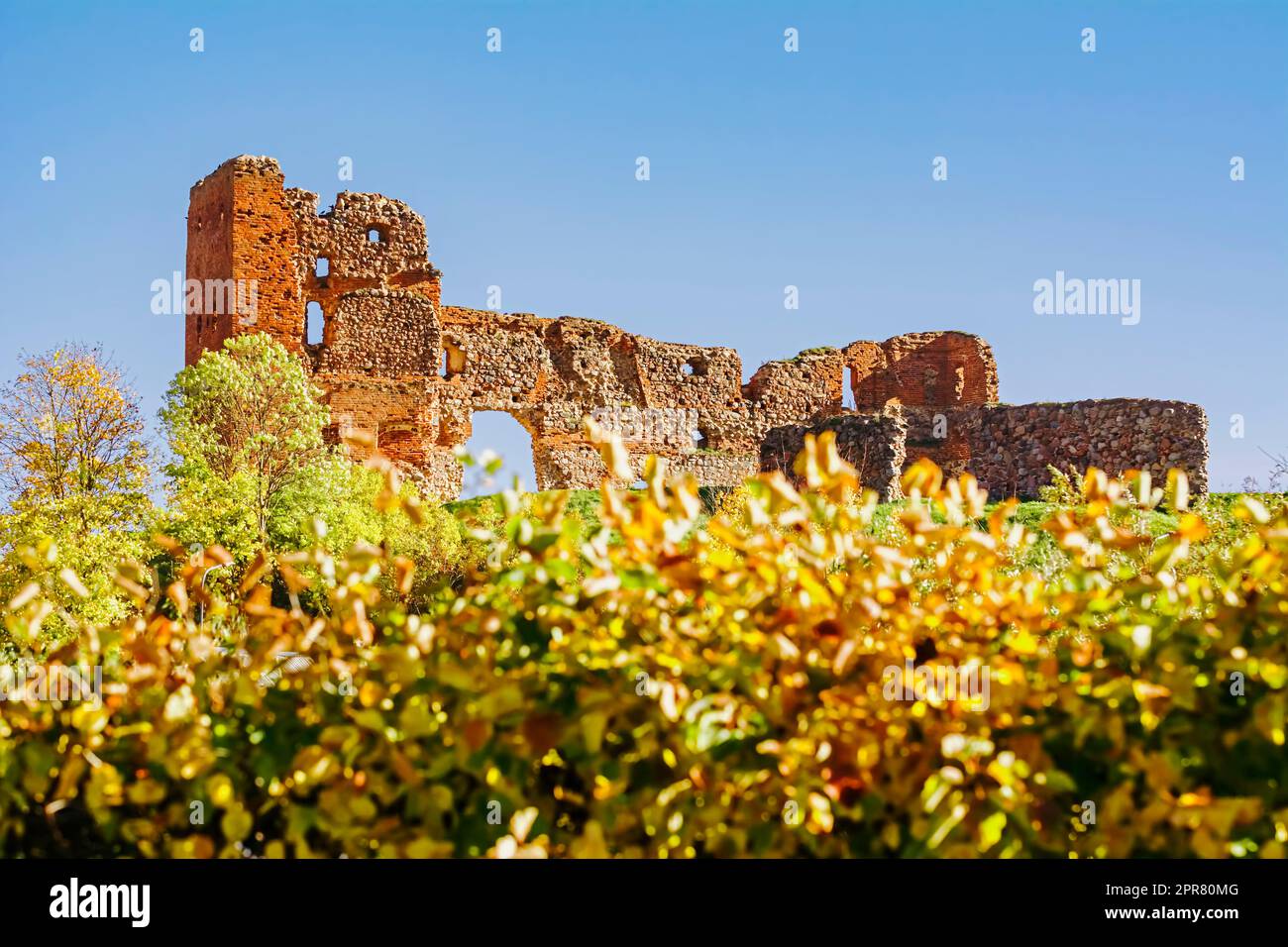 Ruins medieval castle livonian hi-res stock photography and images - Alamy
