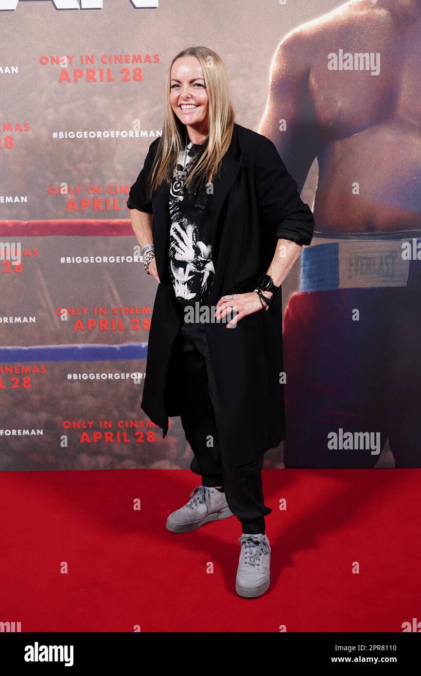 Cathy Brown attends a gala screening of Big George Foreman, at Ham Yard ...