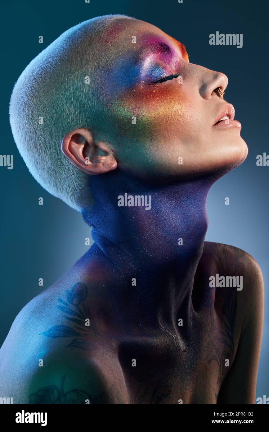 Colourful face paint hi-res stock photography and images - Alamy