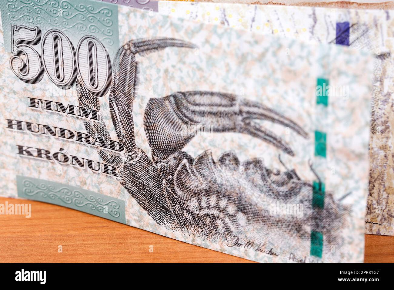 Currency of the Faroe Islands - Crown a background Stock Photo - Alamy