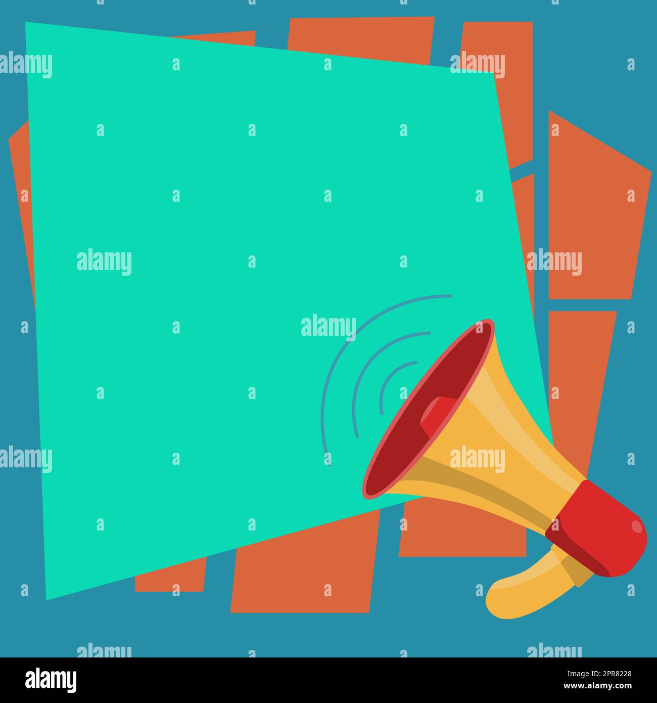 Megaphone Drawing With Conversation Bubble Showing New Announcement ...