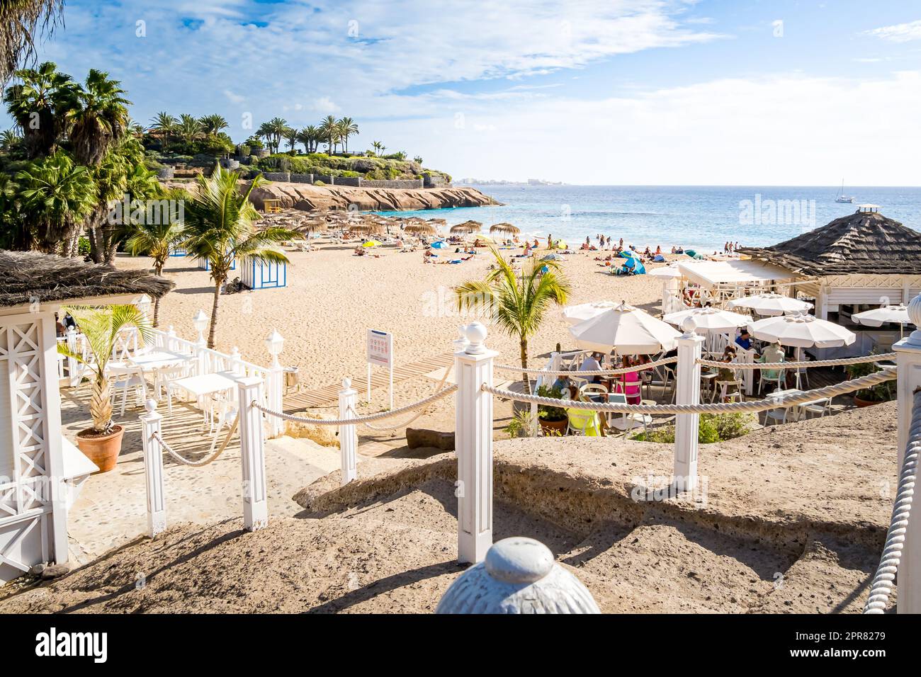 A tropical paradise awaits at Playa del Duque beach, as seen from Calle ...
