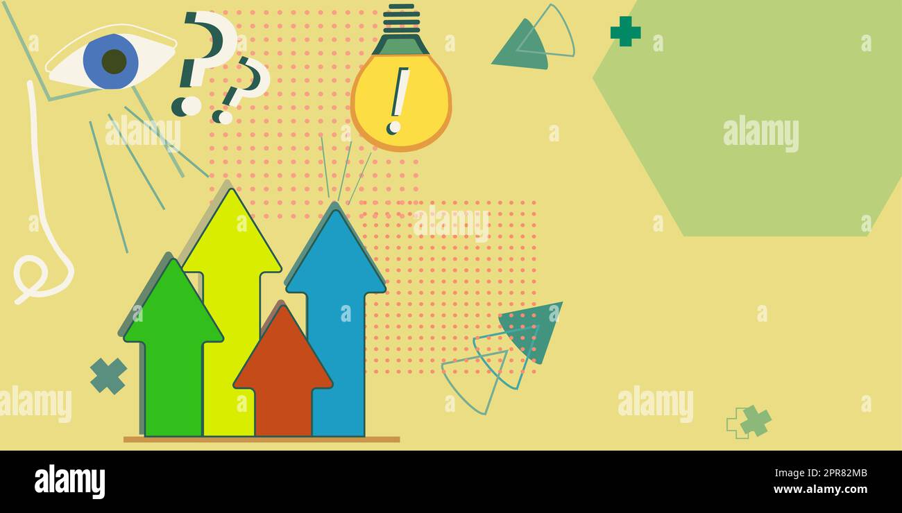 Arrow System Pointing Upwards Symbolizing Successful Project Completion ...