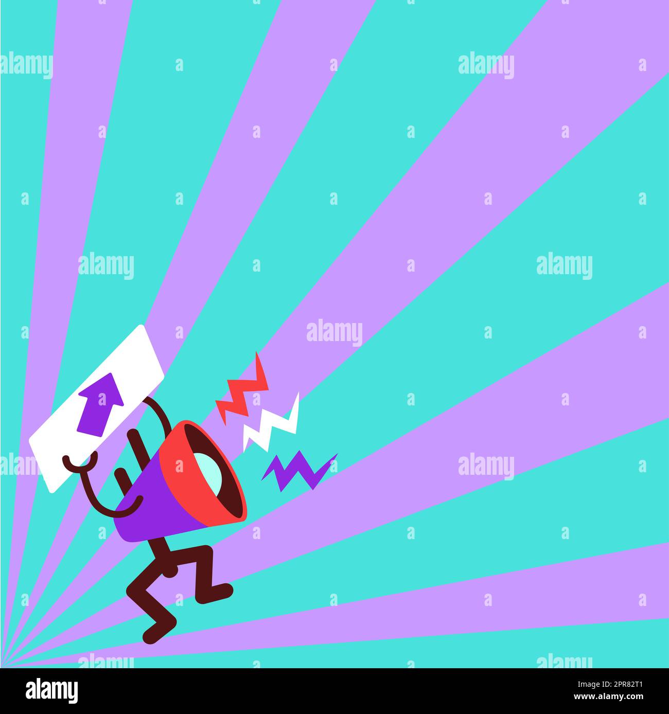 Megaphone Displaying Important Message. Object Announcing News Bulletin ...