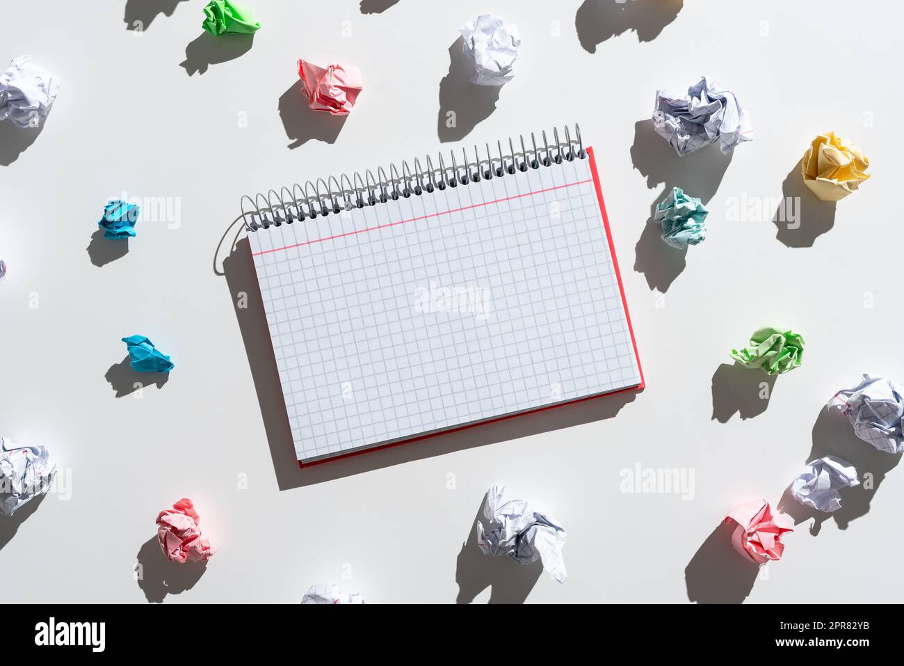 Notebook With Important Messages Surrounded By Paper Wraps. Crutial ...