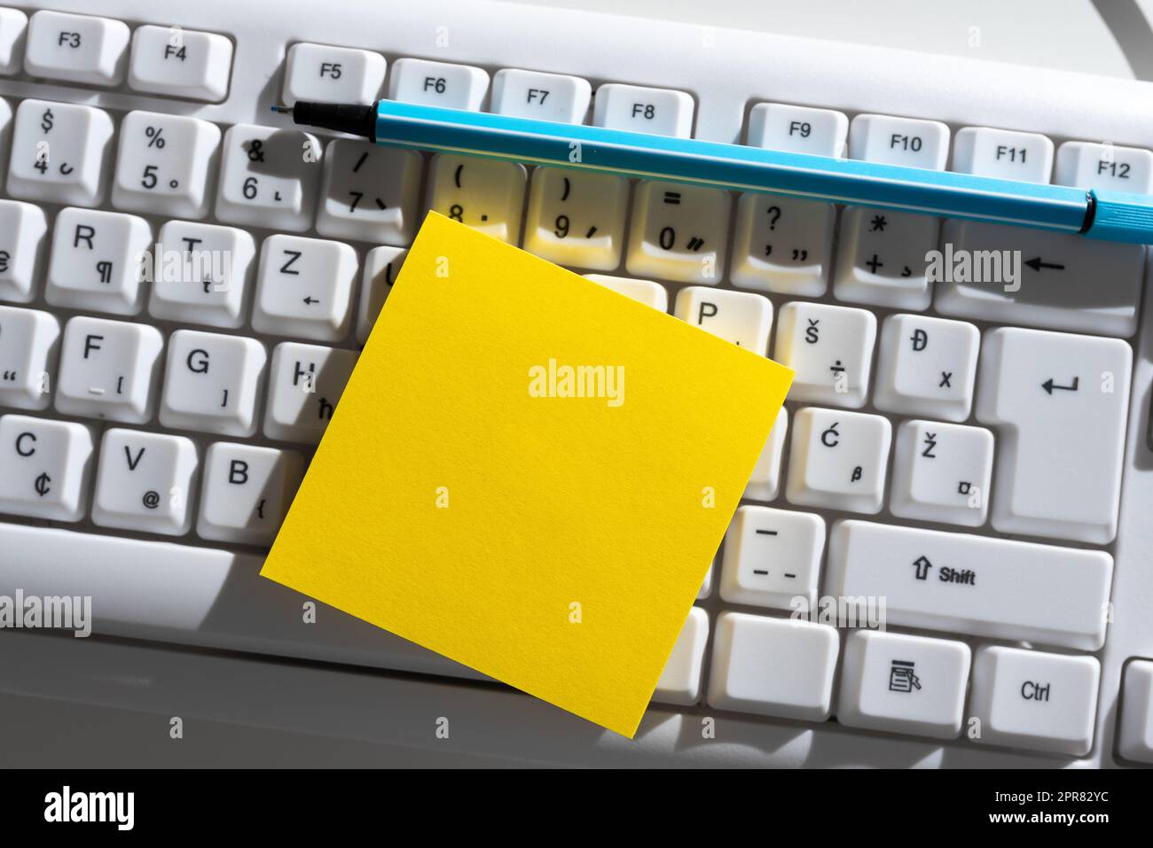 Important Messages Written On Note On Desk With Pen Above Keyboard ...