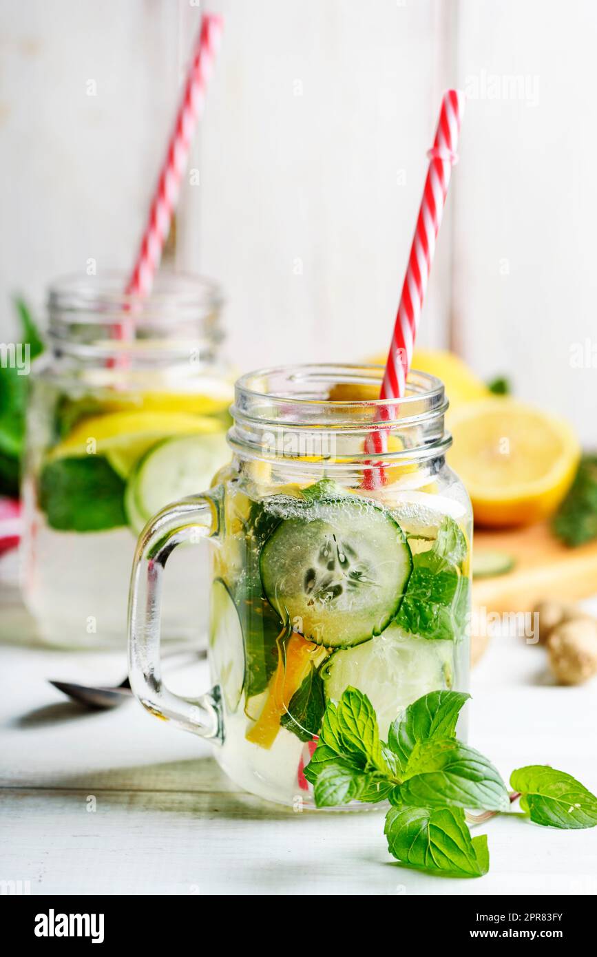 Cucumber straw hi-res stock photography and images - Alamy