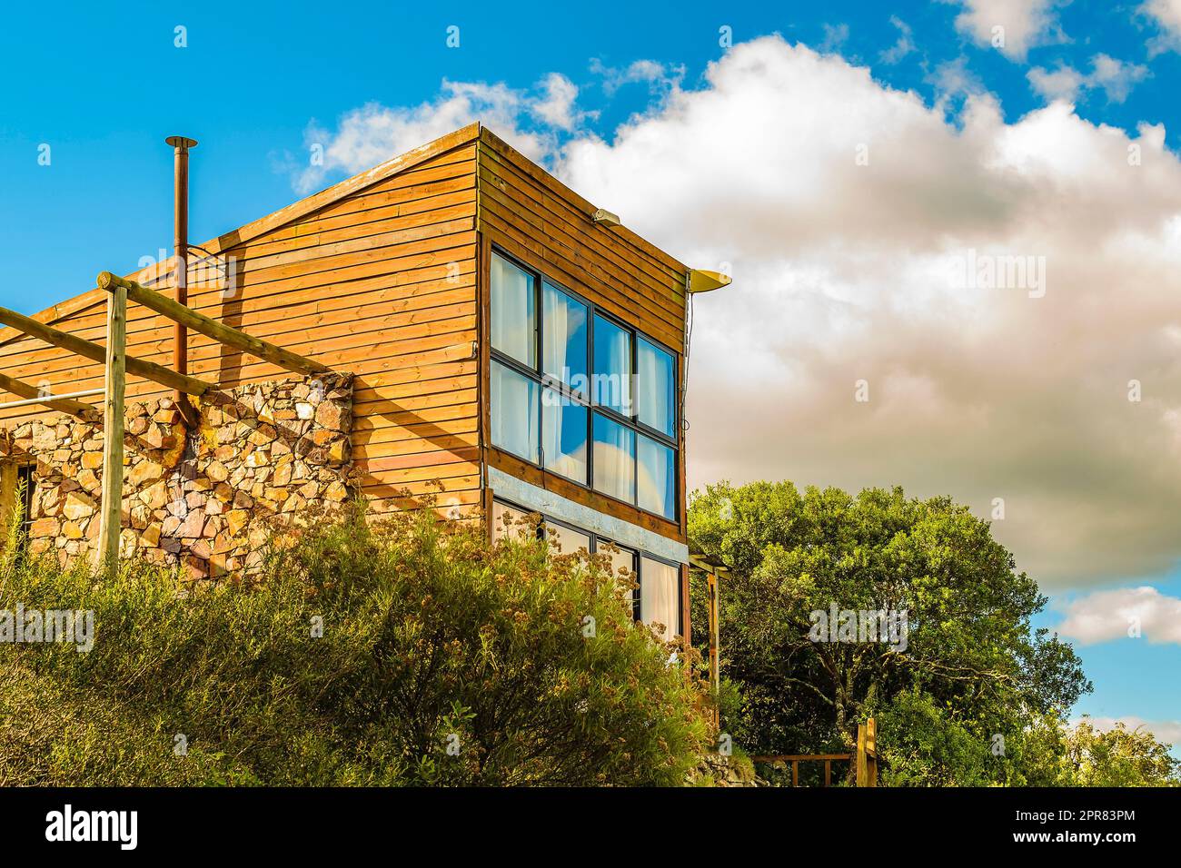 Countryside wooden house Stock Photo - Alamy