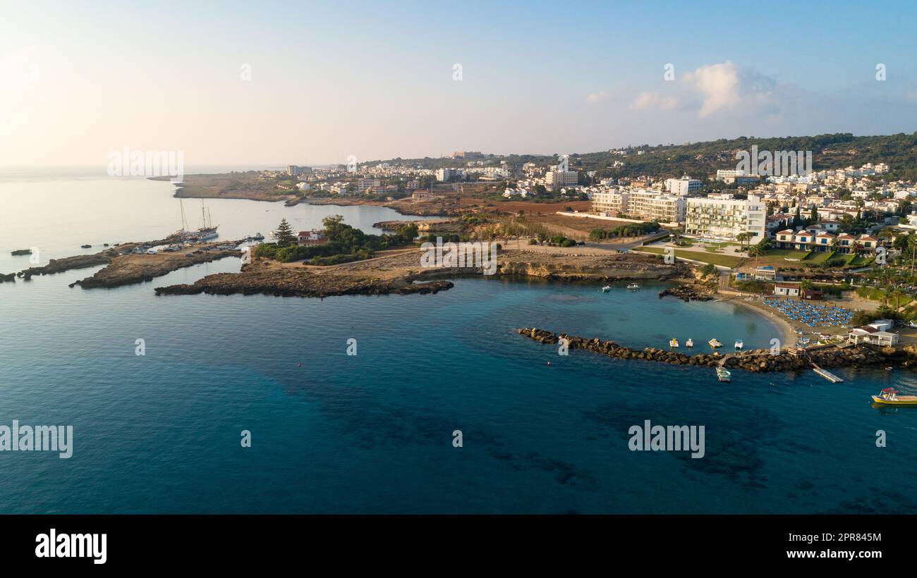 Aerial Green bay, Protaras, Cyprus Stock Photo - Alamy