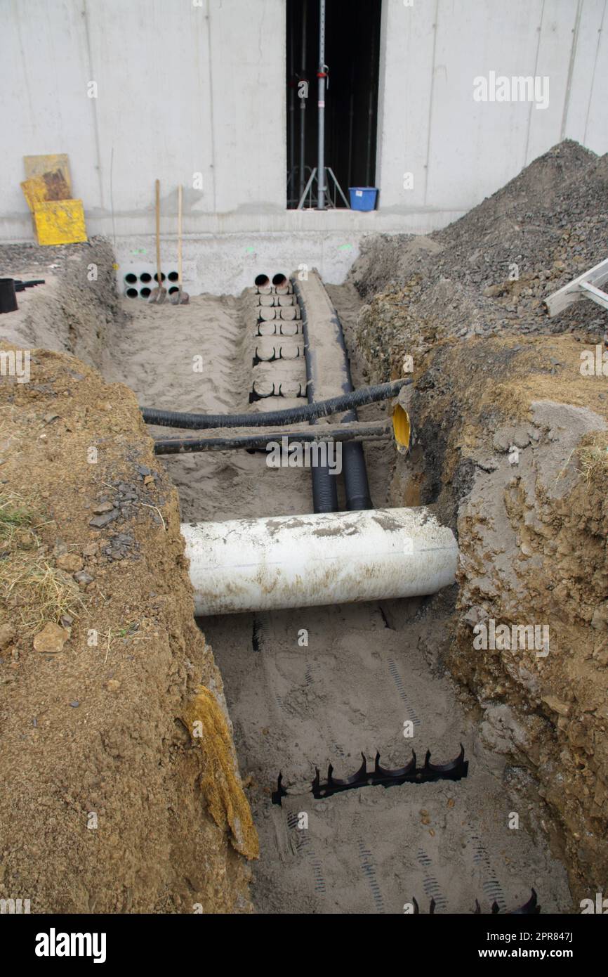 Cable trench hi-res stock photography and images - Alamy