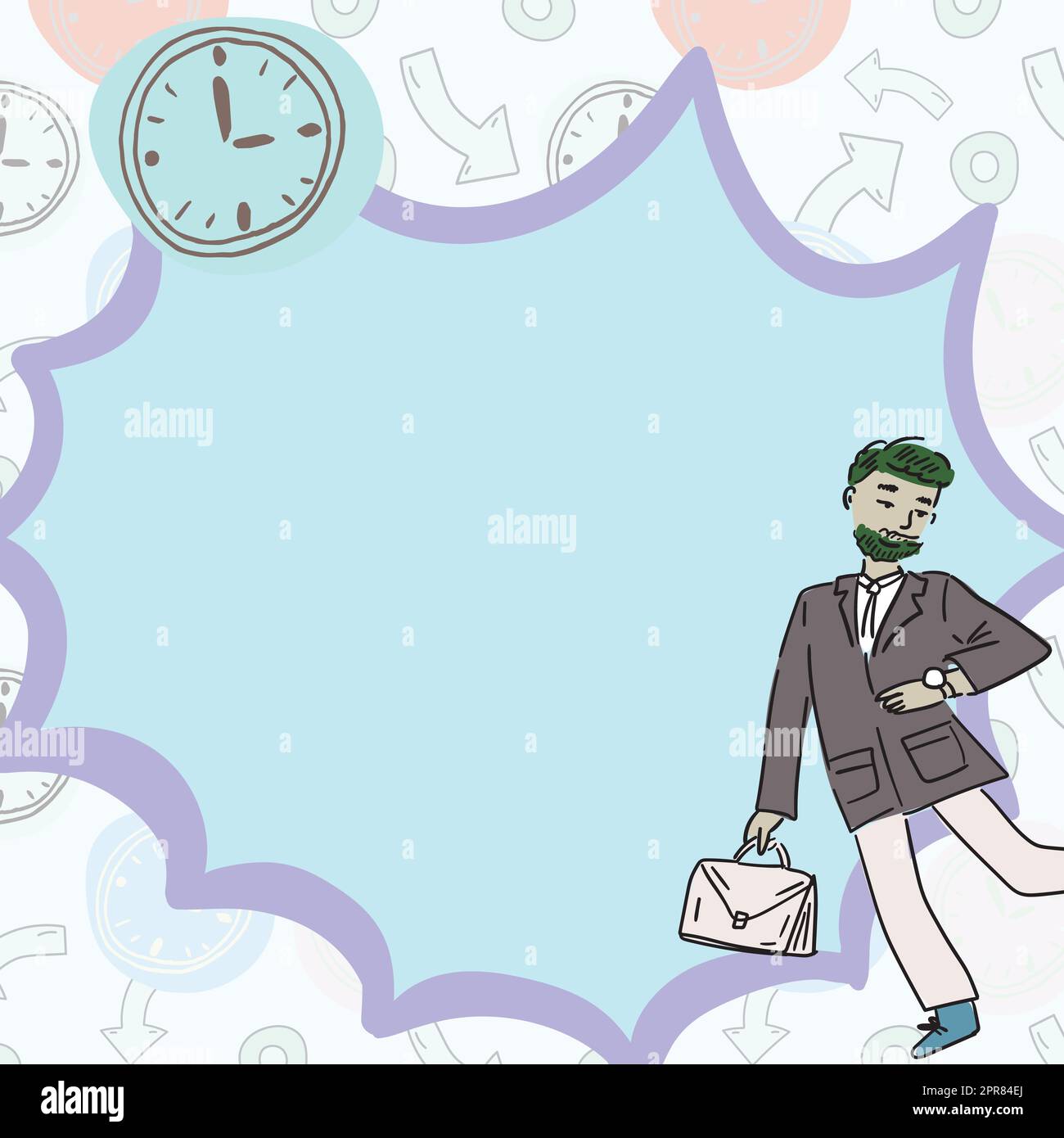 Man watching clock wall hi-res stock photography and images - Alamy