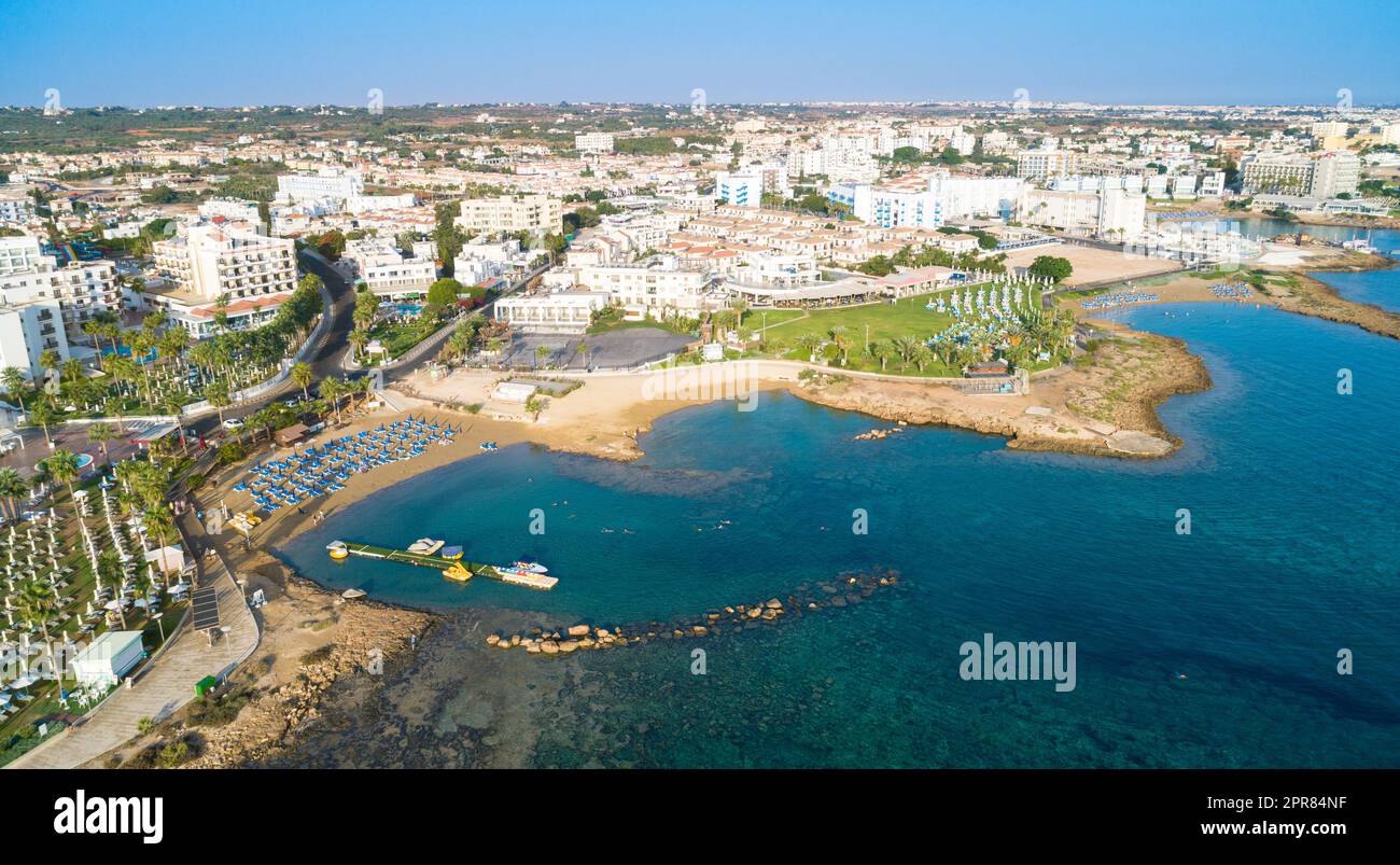 Aerial view pernera protaras hi-res stock photography and images - Alamy