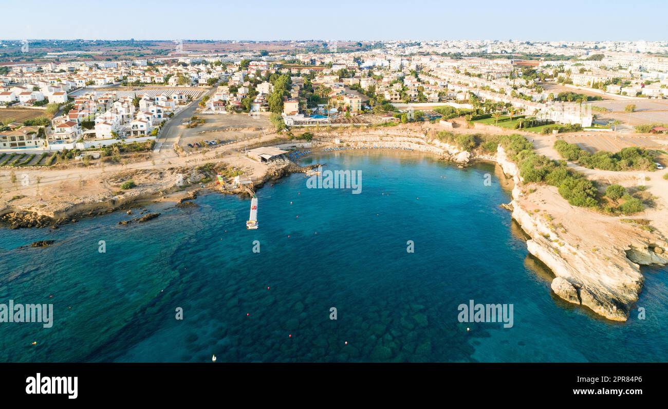 Aerial Kapparis beach, Protaras, Cyprus Stock Photo - Alamy