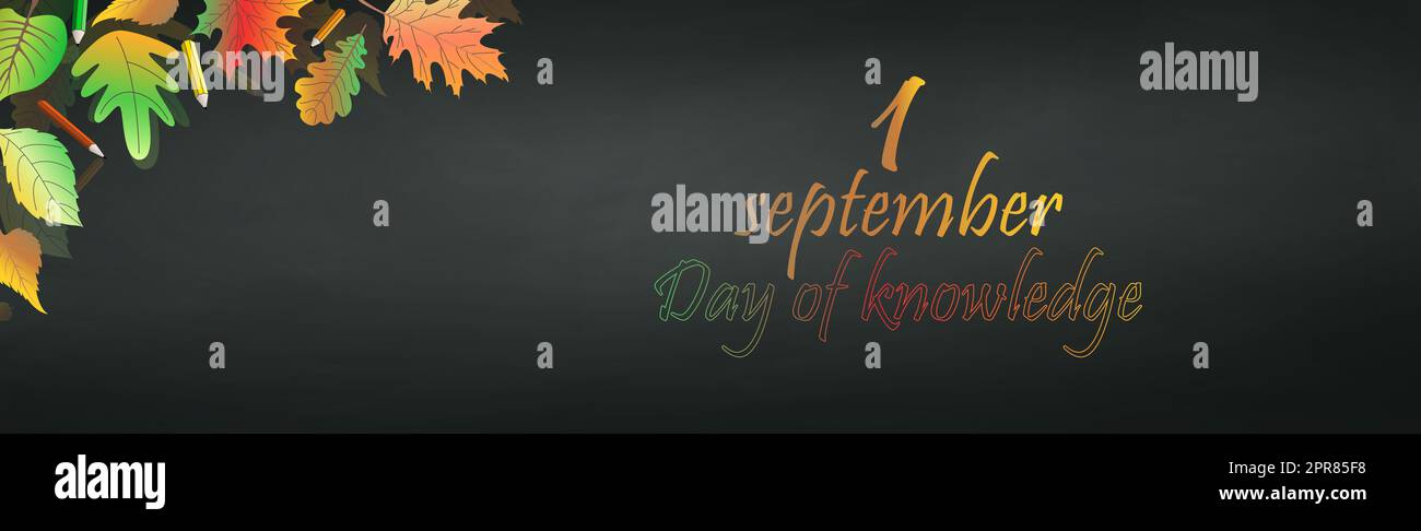 Academic holiday September 1, the beginning of the school year - Vector ...