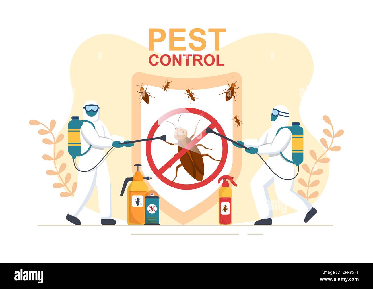Pest Control Service with Exterminator of Insects, Sprays and House ...