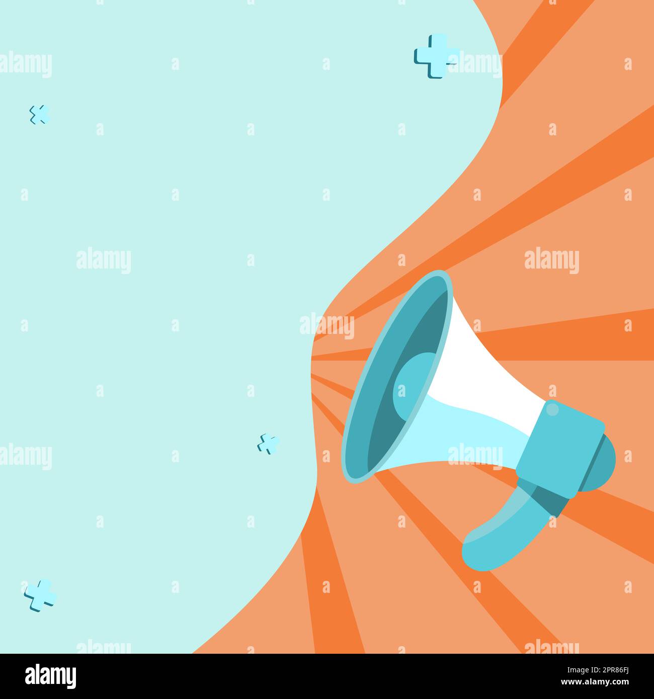 Megaphone Drawing With Conversation Bubble Showing New Announcement ...