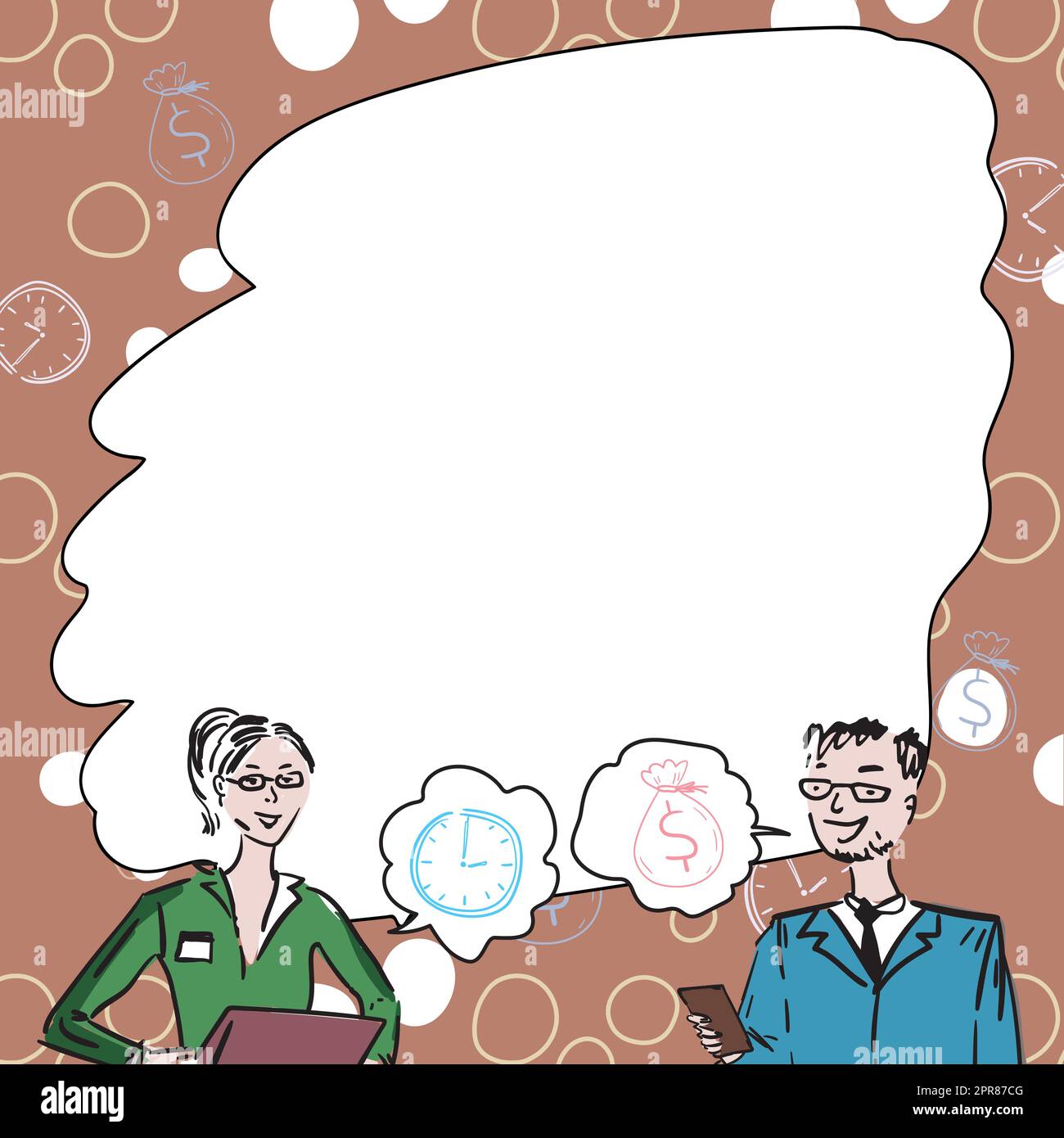 Team Members Looking At Whiteboard Brainstorming Conversation New ...