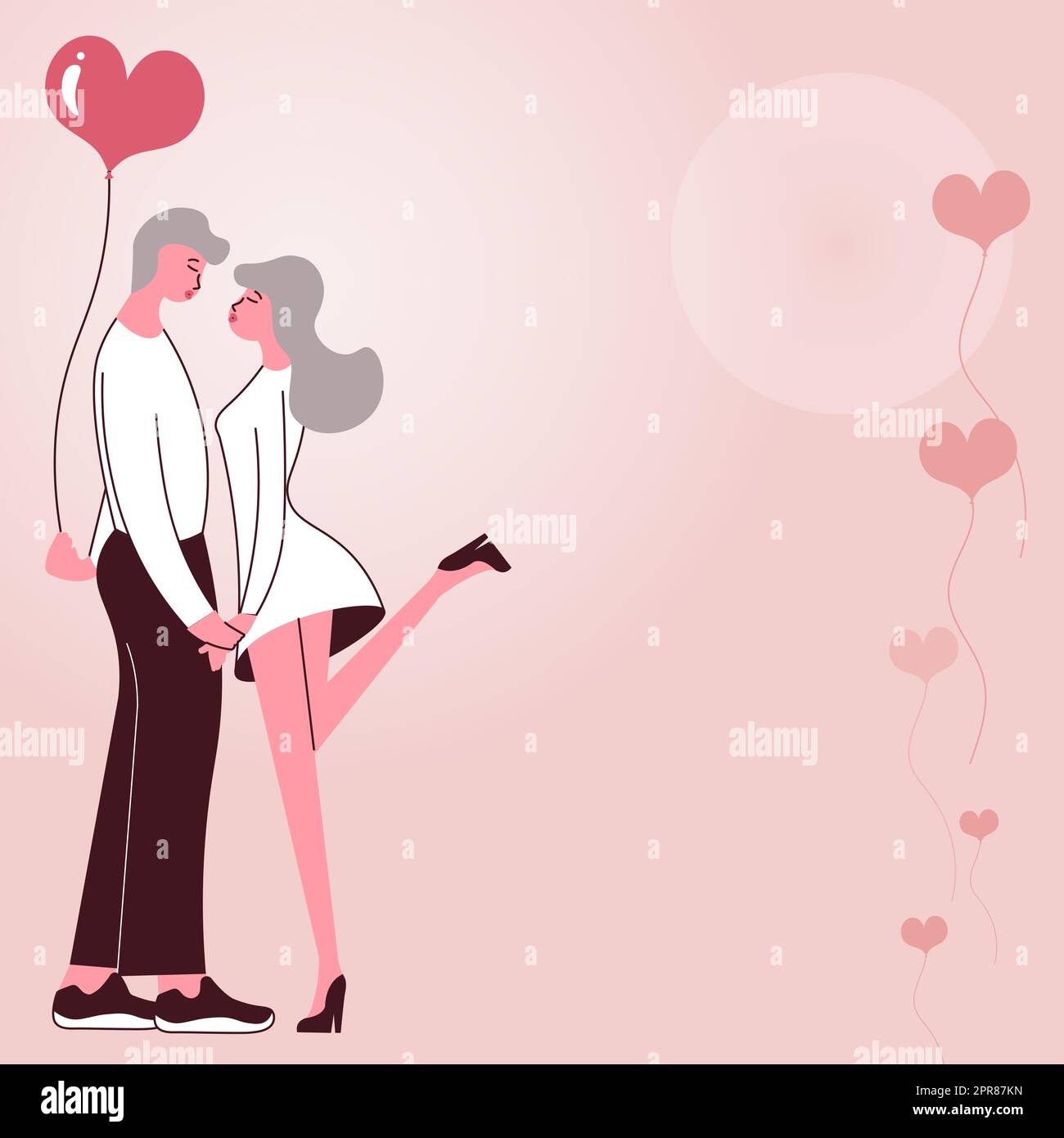 Lovely Couple holding hands ready to kiss shows harmony between pair ...