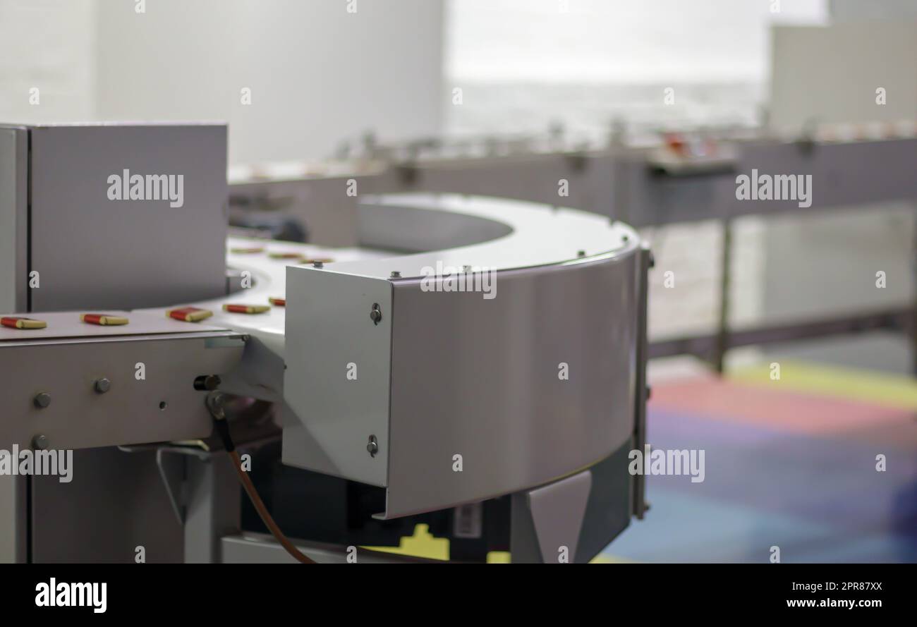 Line for the production of chocolate in an industrial factory ...