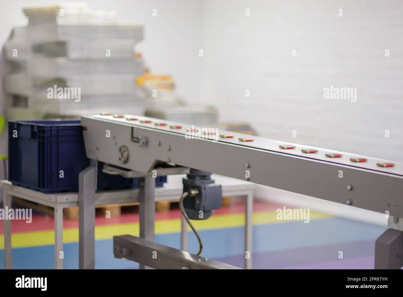 Line for the production of chocolate in an industrial factory ...