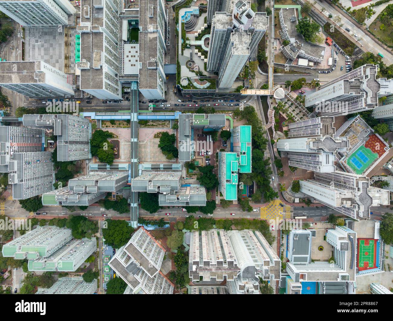 Aerial view of Hong Kong residential district Stock Photo - Alamy
