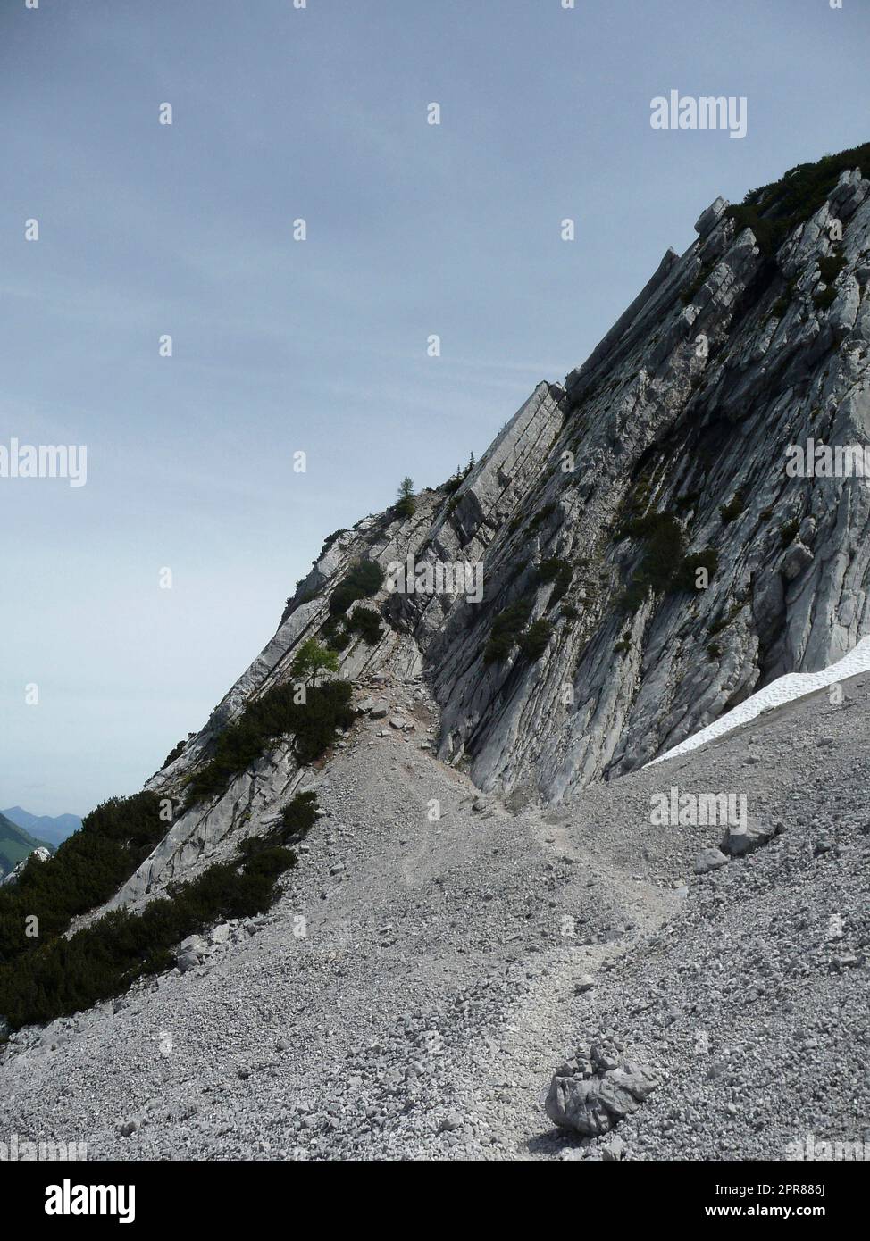 Widauersteig via ferrata, Scheffauer mountain, Tyrol, Austria Stock ...