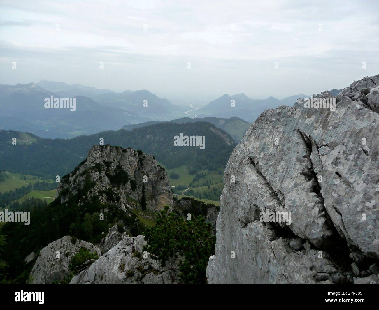Widauersteig via ferrata, Scheffauer mountain, Tyrol, Austria Stock ...