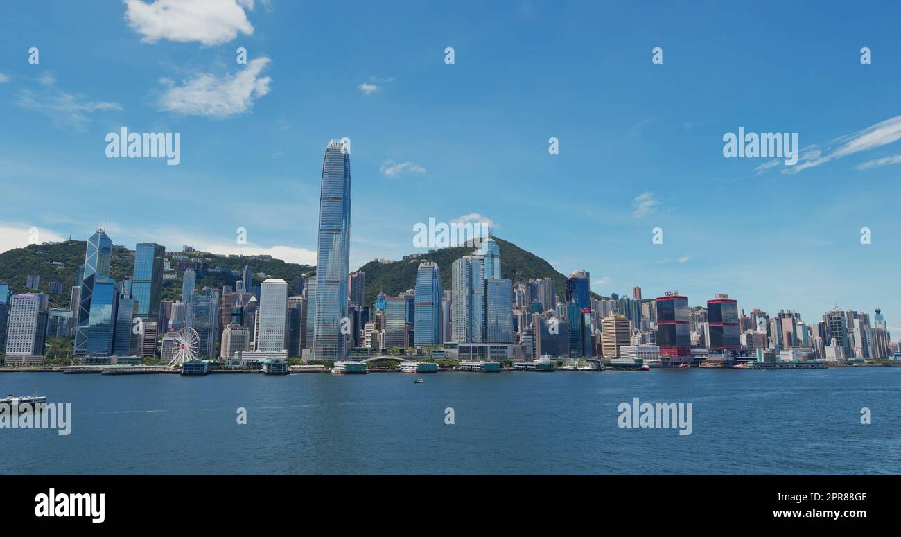 Victoria Harbor, Hong Kong 30 July 2020: Hong Kong city Stock Photo - Alamy