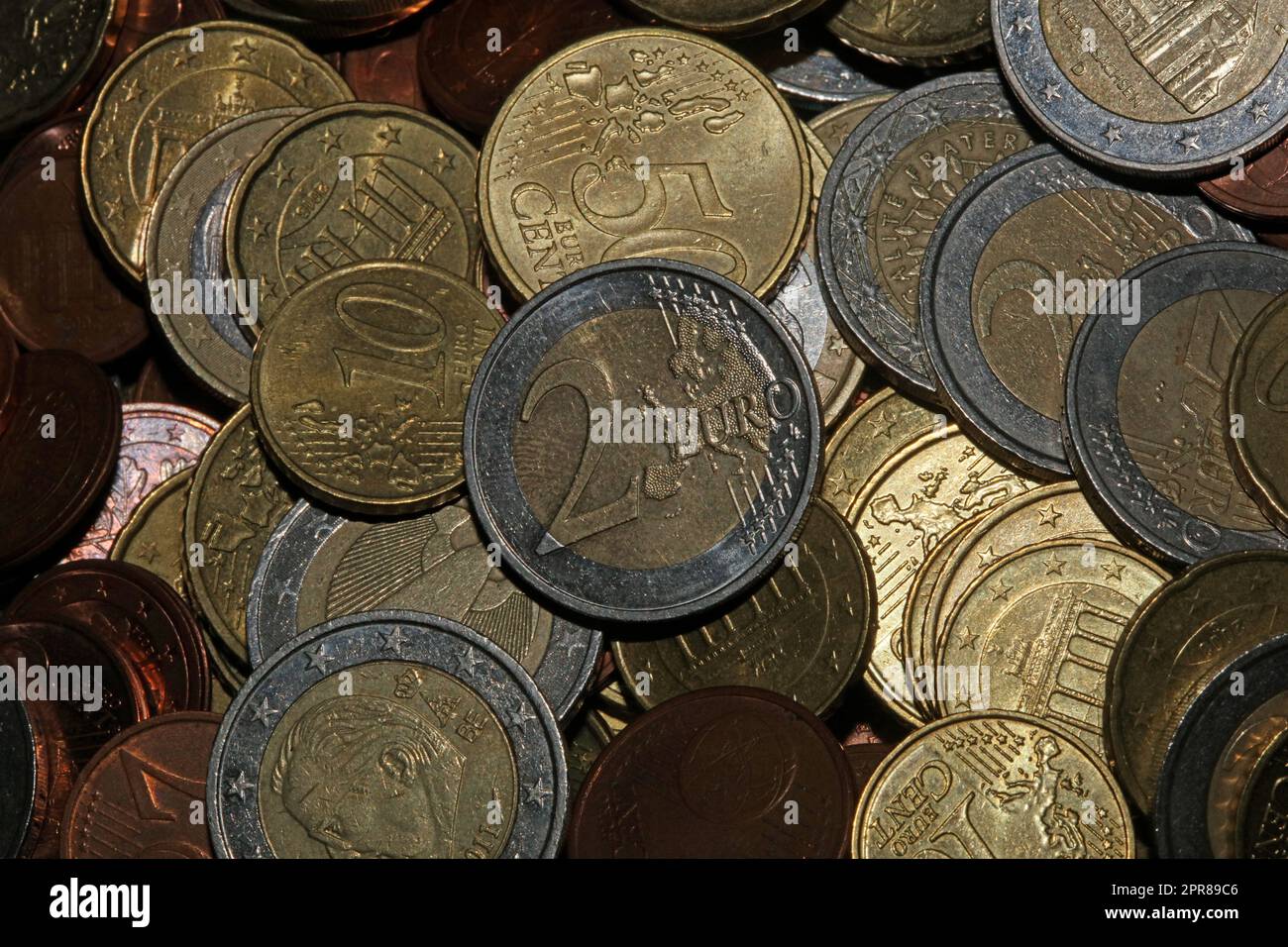 Euro coins close up background financial modern high quality big size ...