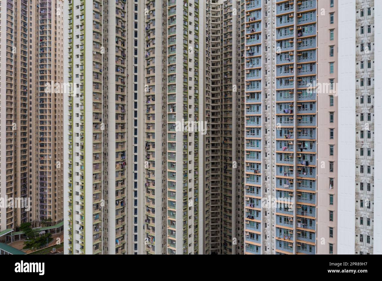 Skyscraper of apartment building facade Stock Photo - Alamy