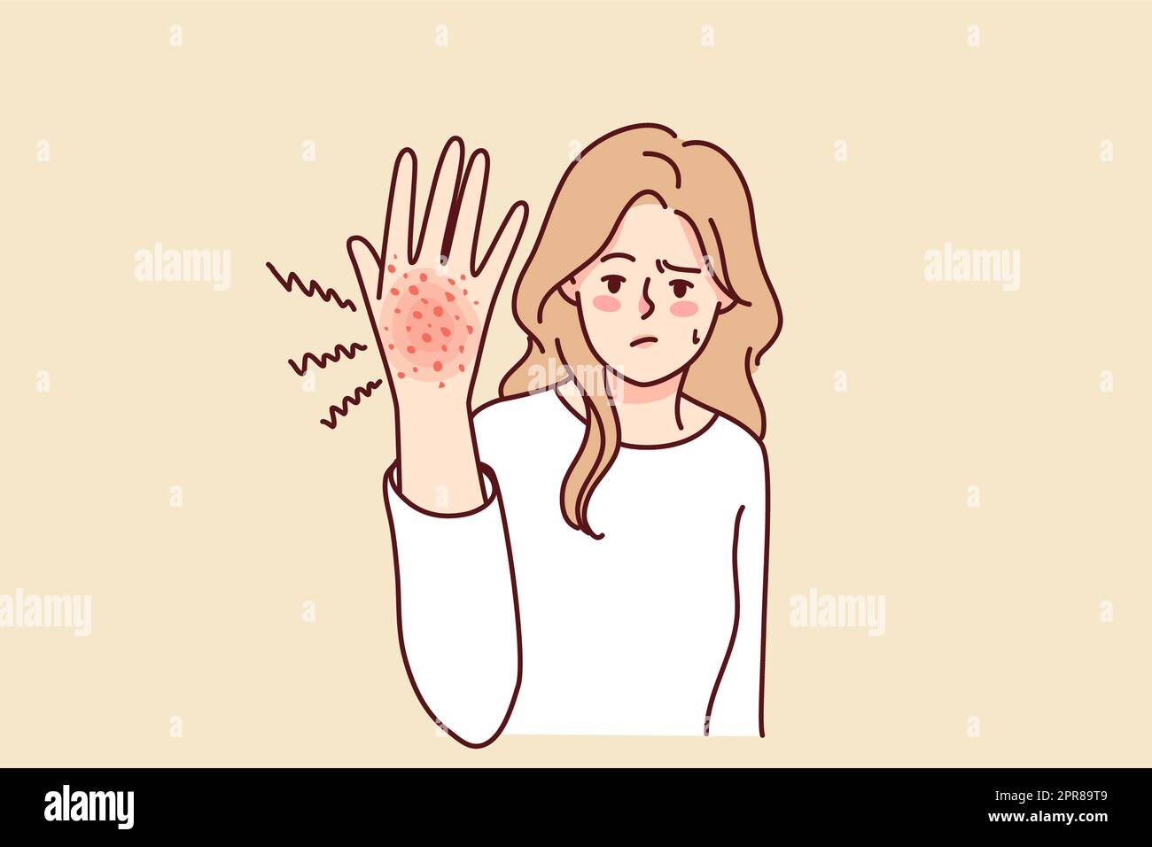 Scabies hand drawing hi-res stock photography and images - Alamy