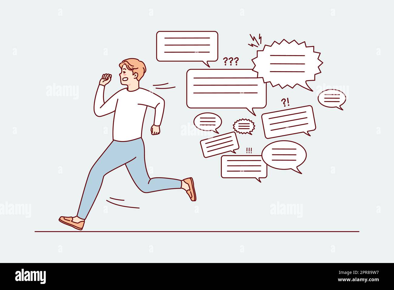 Cartoon character mail running hi-res stock photography and images - Alamy