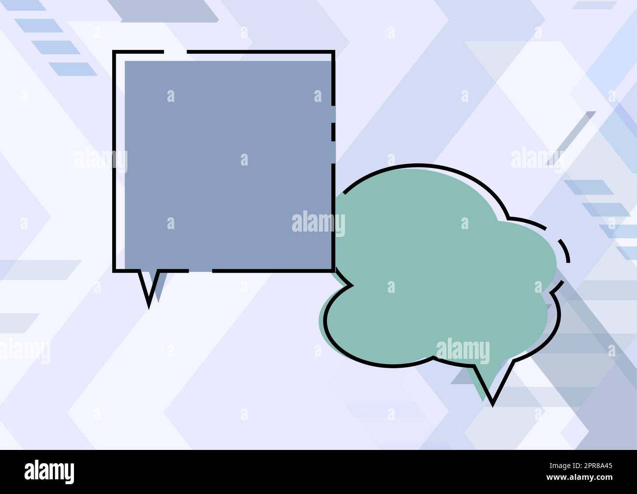 Thought Bubbles Representing Connecting With People Through Social ...