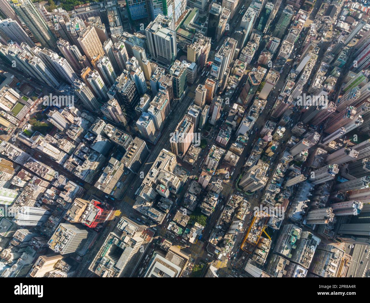 Top down view of Hong Kong city Stock Photo - Alamy