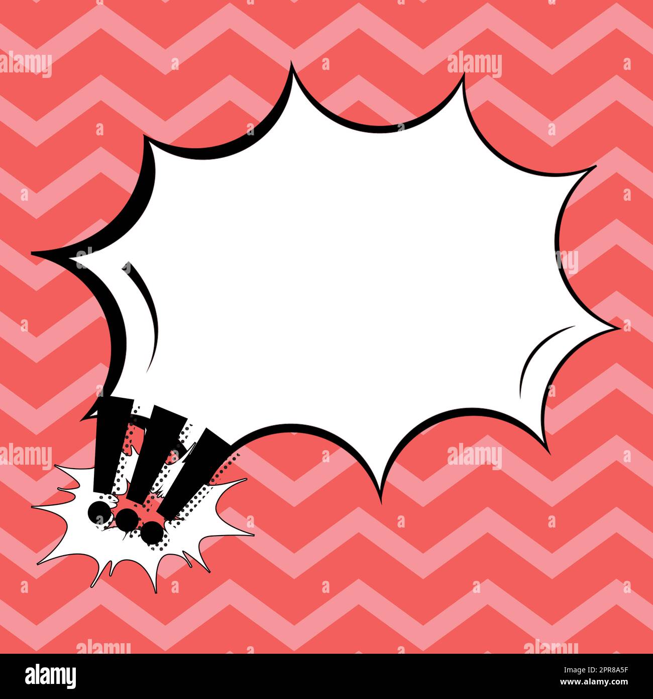 Blank Explosion Blast Scream Speech Bubble Expressing Ideas Stock Photo ...