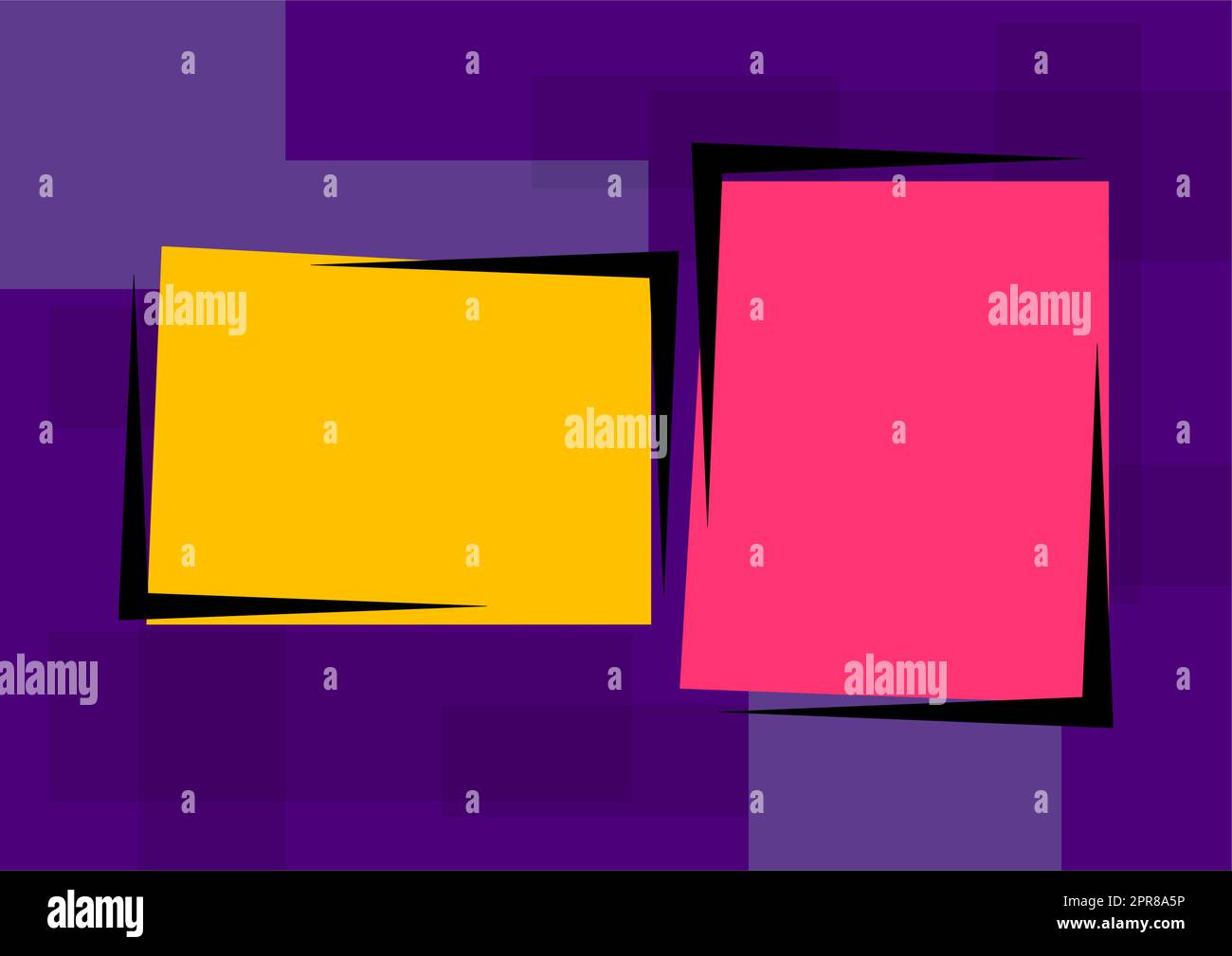 Rectangular Shapes Presenting Creative Banners For Advertisement Stock ...