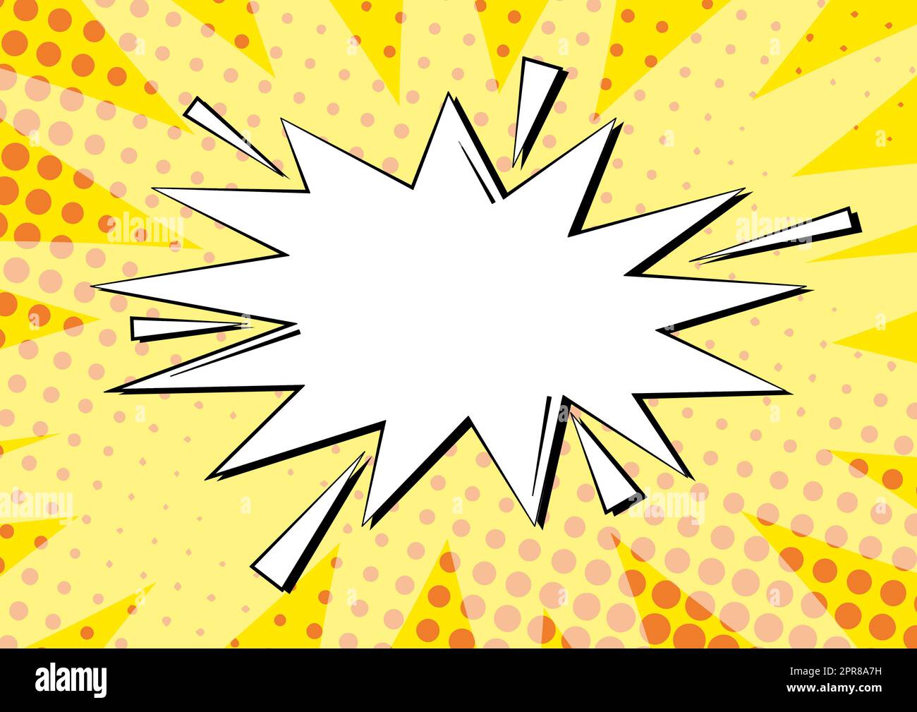 Empty Spiky And Jagged Dialog Box Explosion Text Balloon For Chatting ...