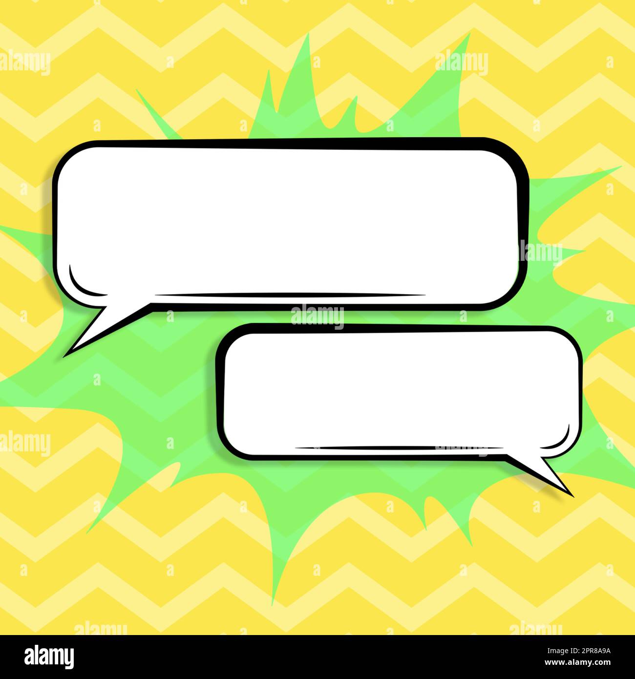 Chat Bubbles And Explosive Frame Representing Social Media ...