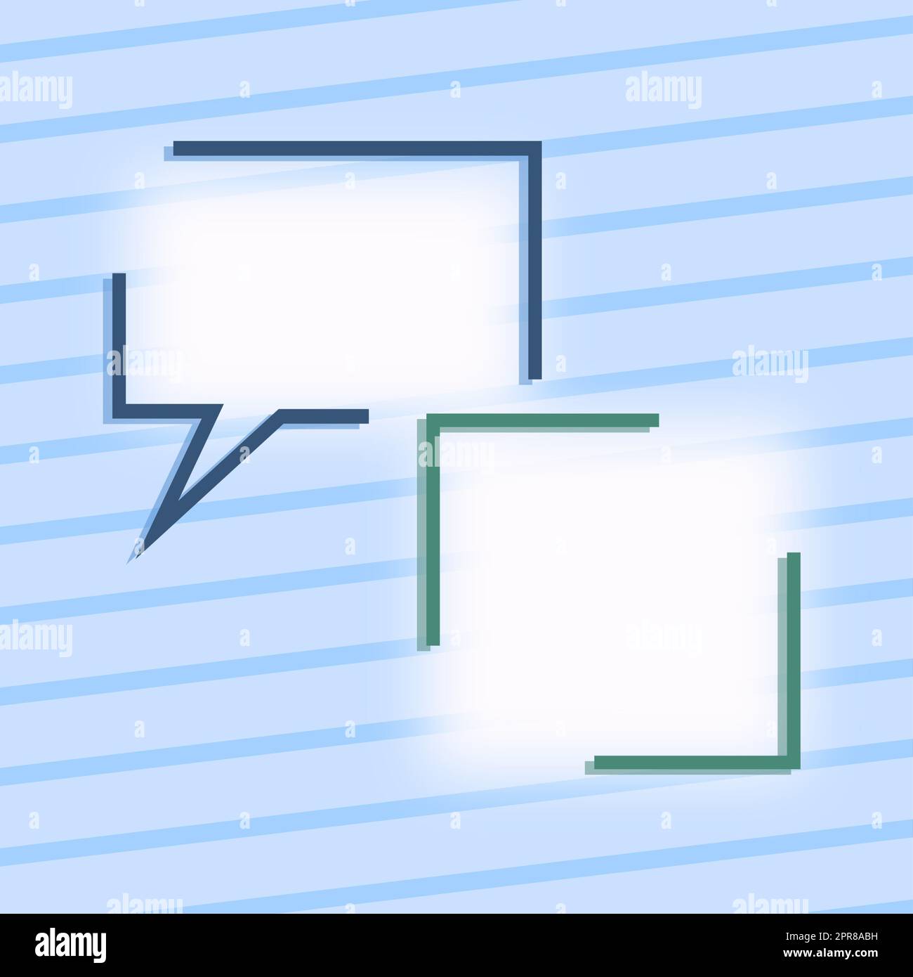 Thought Bubbles Representing Connecting People Through Social Media ...
