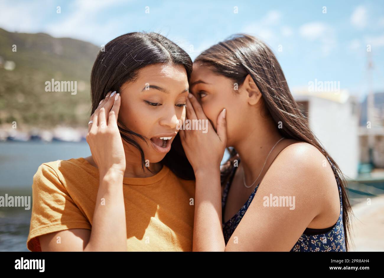 Whispering hi-res stock photography and images - Alamy
