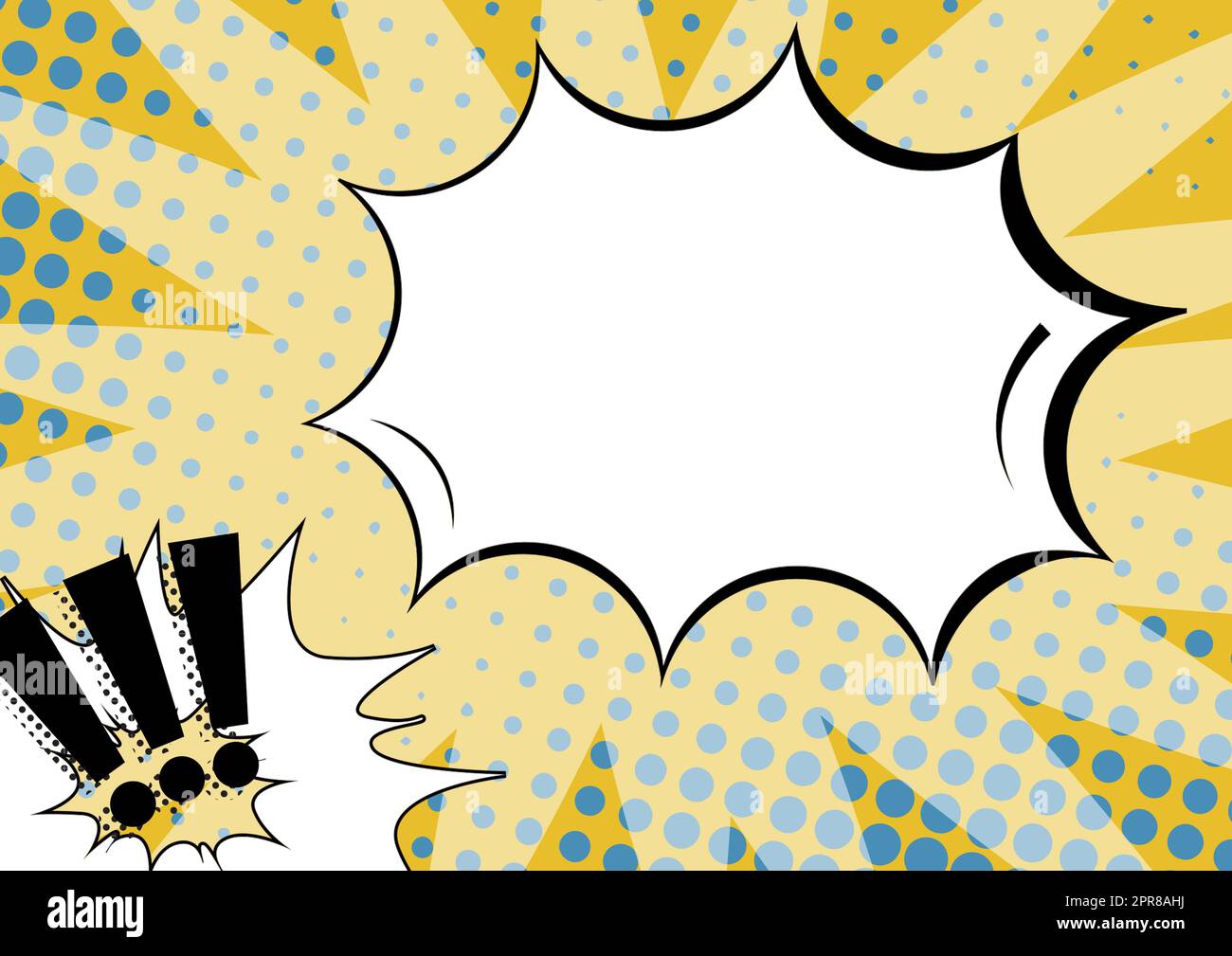 Blank Explosion Blast Scream Speech Bubble Expressing Opinions Stock ...