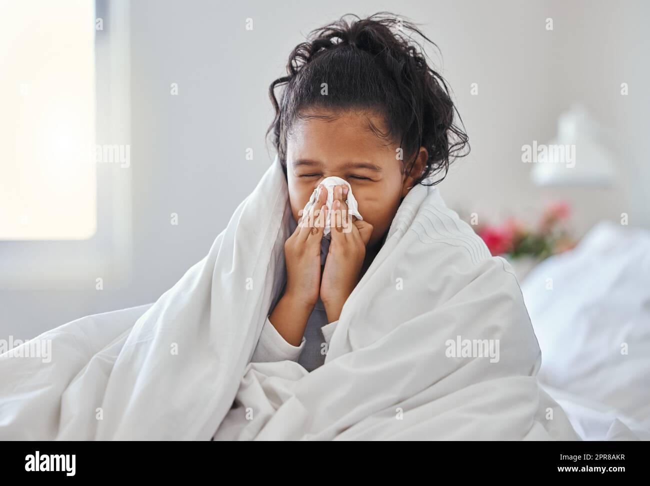 Girl Blowing Snot