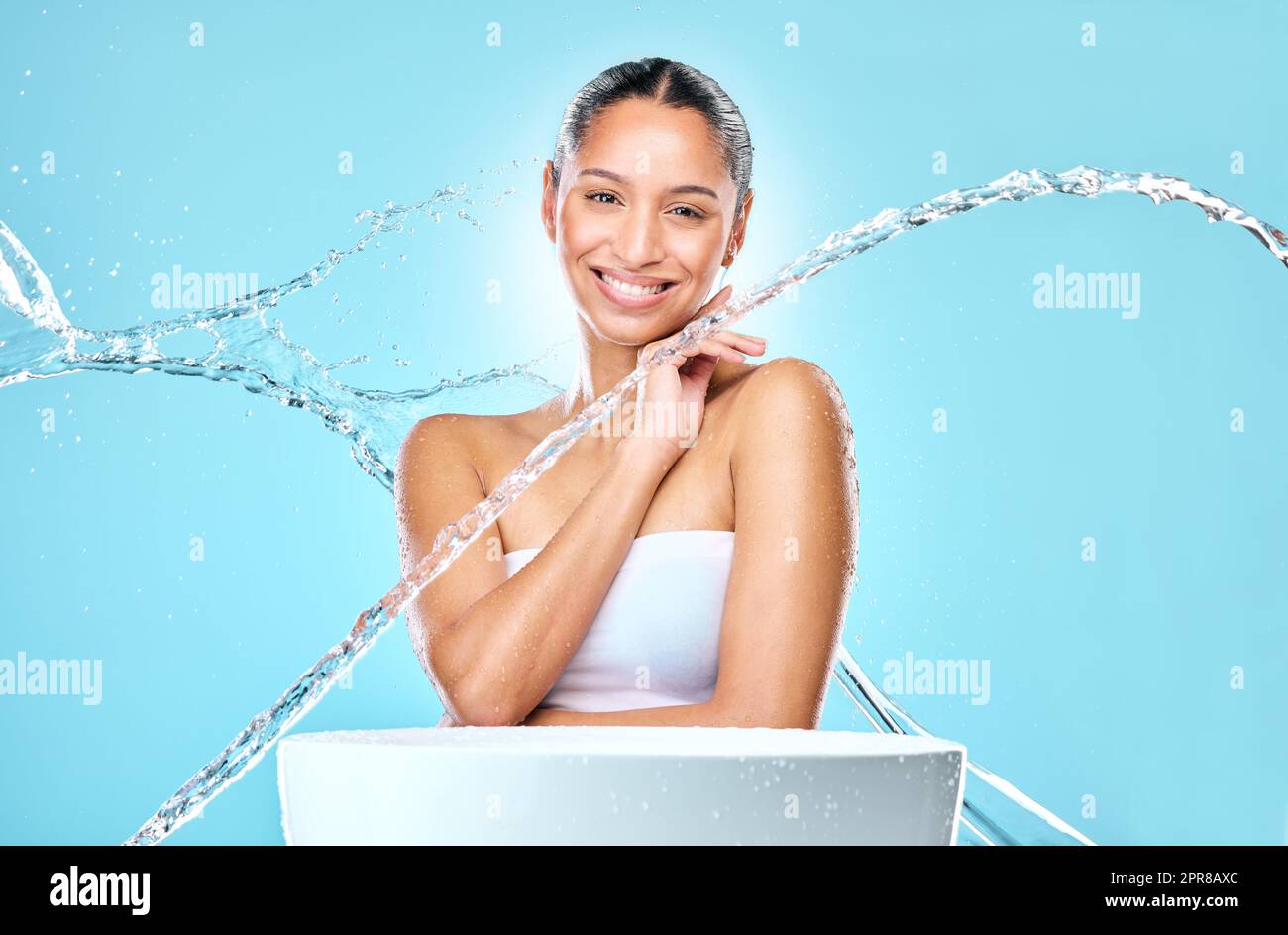 Its in your nature to be beautiful. Studio shot of clean water ...