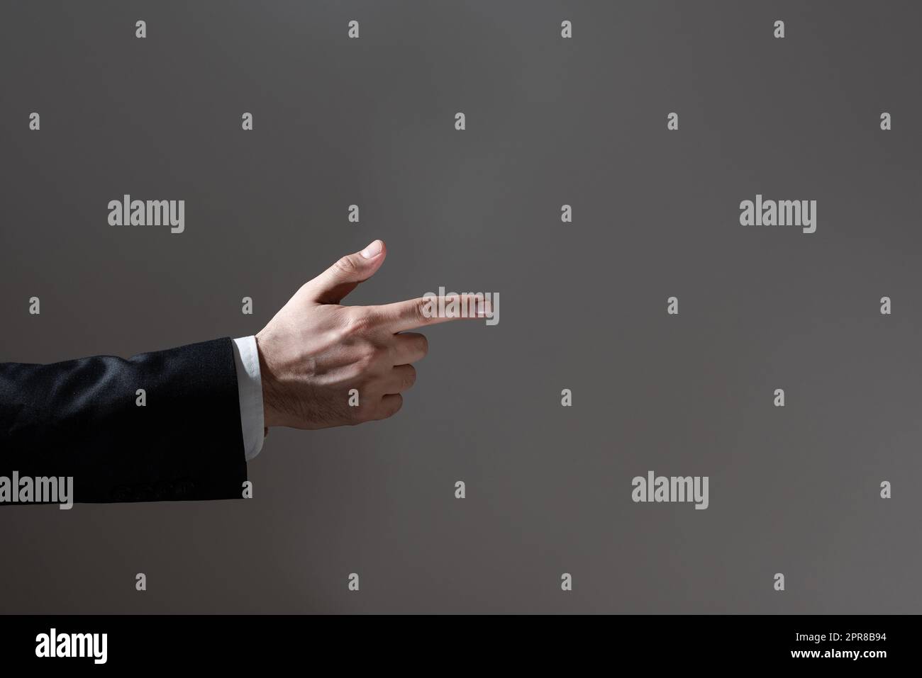 One Finger Pointing Important Infortmations. Hand Presenting Crutial ...